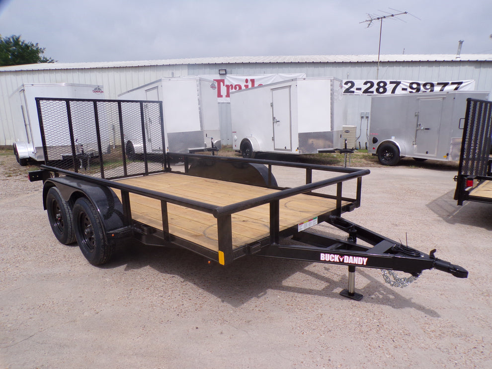 7' x 12' Buck Dandy Utility Trailer, Tandem Axle – RJ Trailers